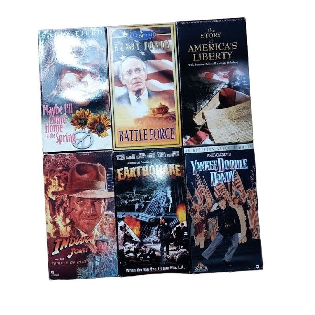 Lot 6 VHS Movies Action Adventure Drama America Liberty Not Rated - Etsy