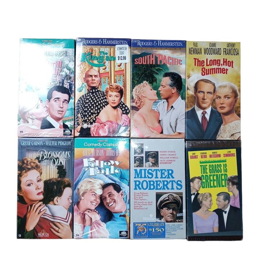8 VHS Movies Some New Others Like New Sealed Vintage - Etsy