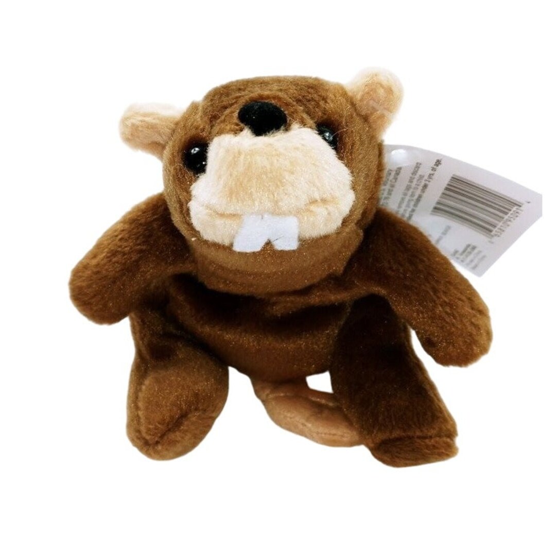 GANZ Tiny Toss'ems Chopper Beaver Bean Bag Plush 6 Ages 3 1996 NWT - Etsy