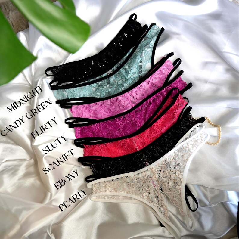 Transparent Lingerie Set, Sheer Bra Panties Set, Open Crotch Sexy ...