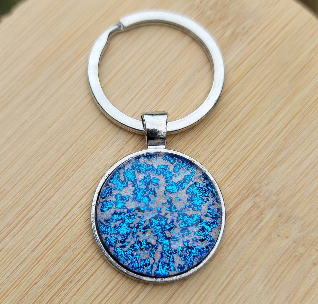 Cremation Key Chain Ashes in Glass Urn Sympathy Gift - Etsy