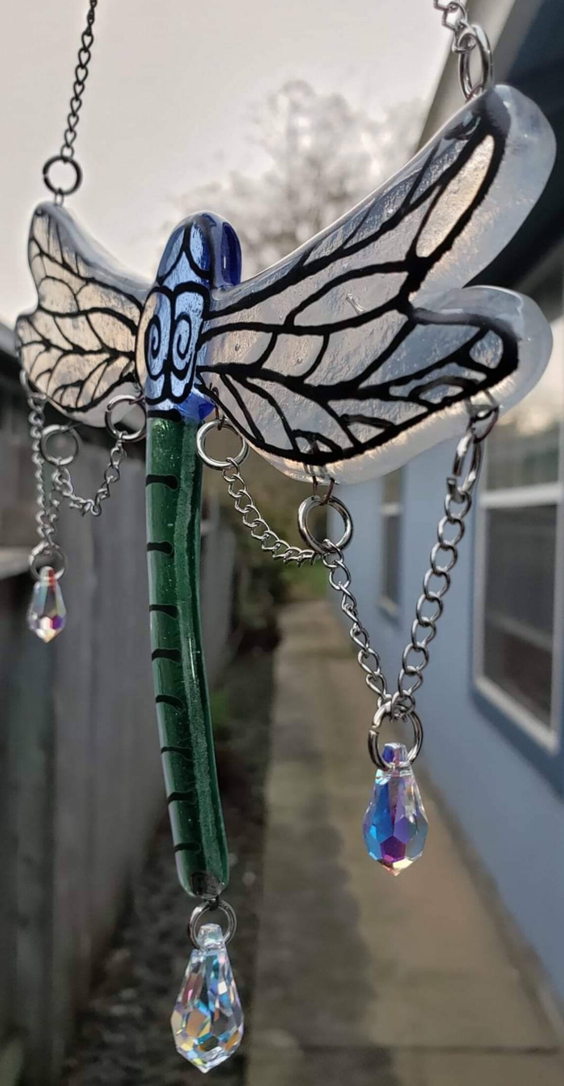 Handmade Glass Dragonfly Cremation Urn Sun Catchers Ashes in - Etsy