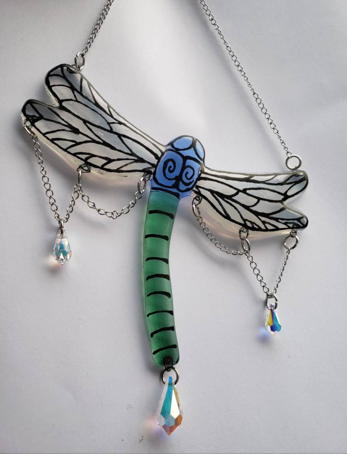 Handmade Glass Dragonfly Cremation Urn Sun Catchers Ashes in - Etsy