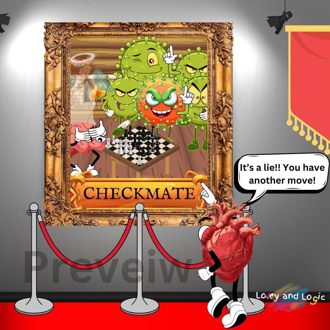 Checkmate Spiritual Artwork Lovey&logic Pun on Friedrich August Moritz ...