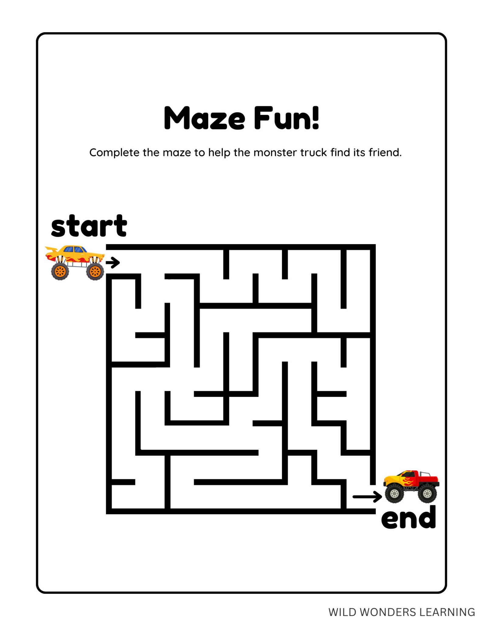 Monster Truck Activity Book - Etsy