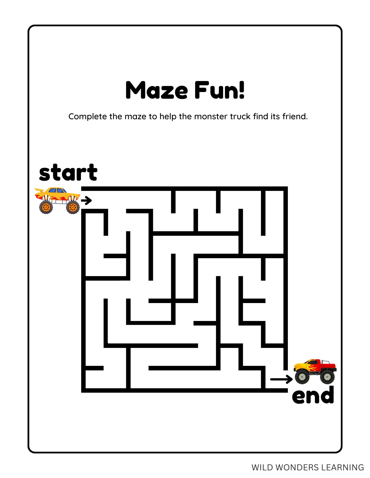 Monster Truck Activity Book - Etsy