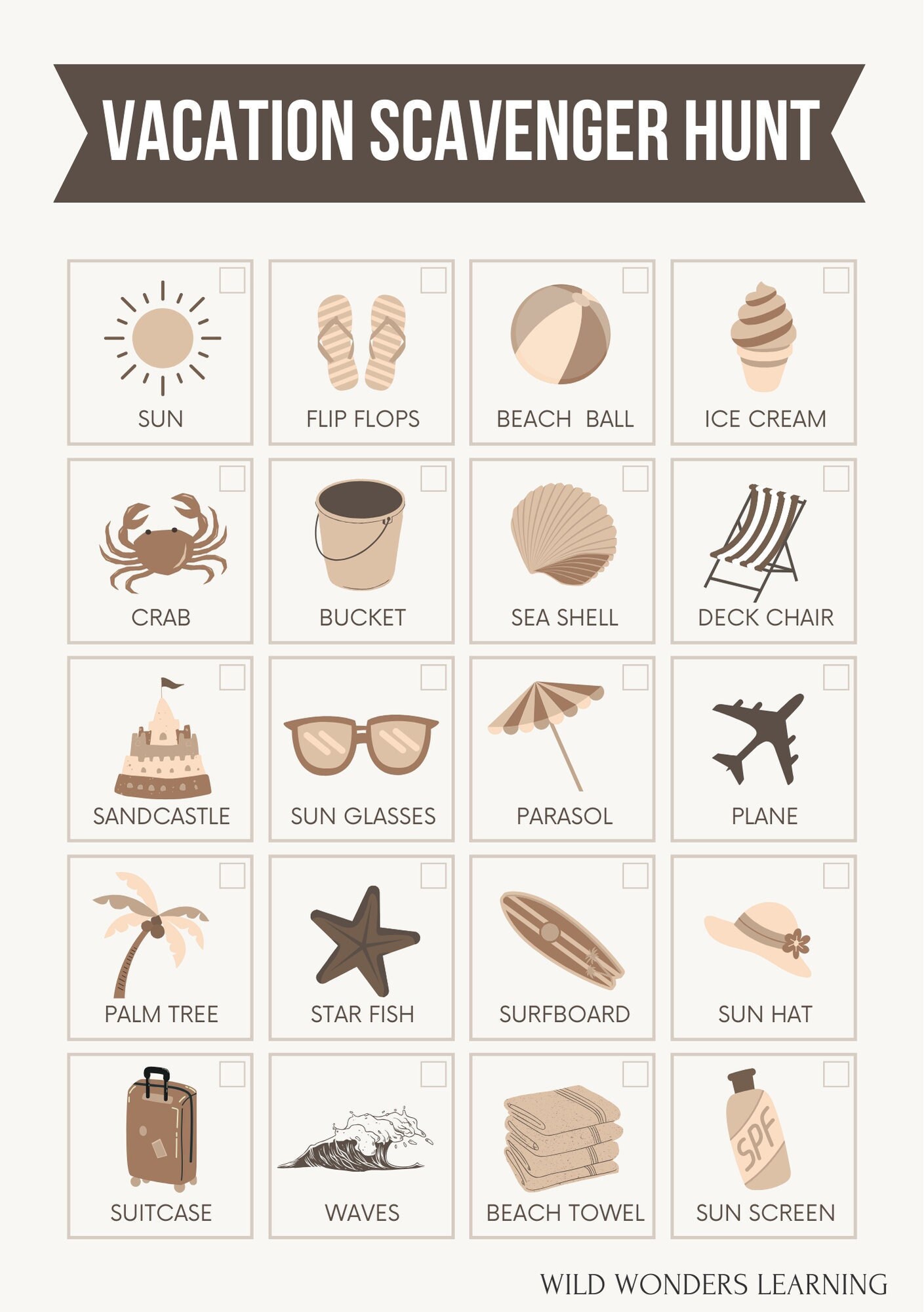 Scavenger Hunt Activities Pack - Etsy