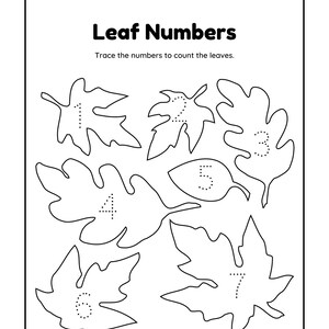 Fall Preschool Activity Pack - Etsy