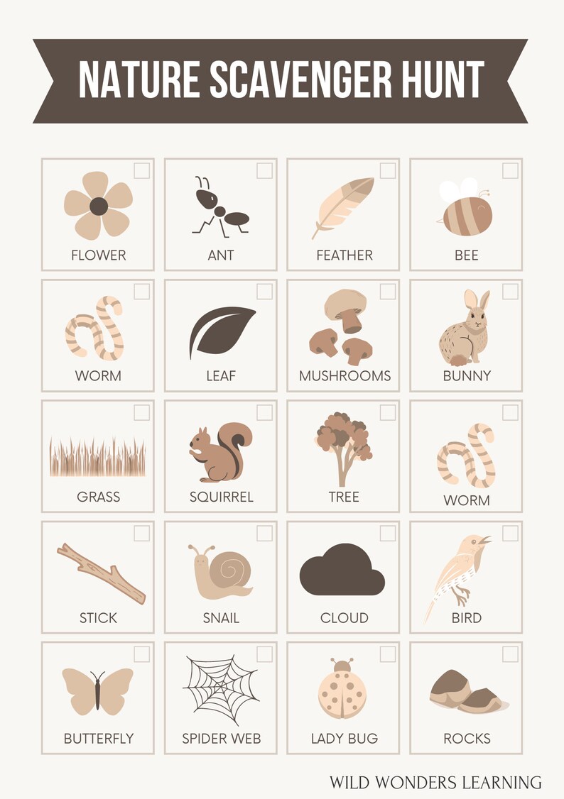 Scavenger Hunt Activities Pack - Etsy