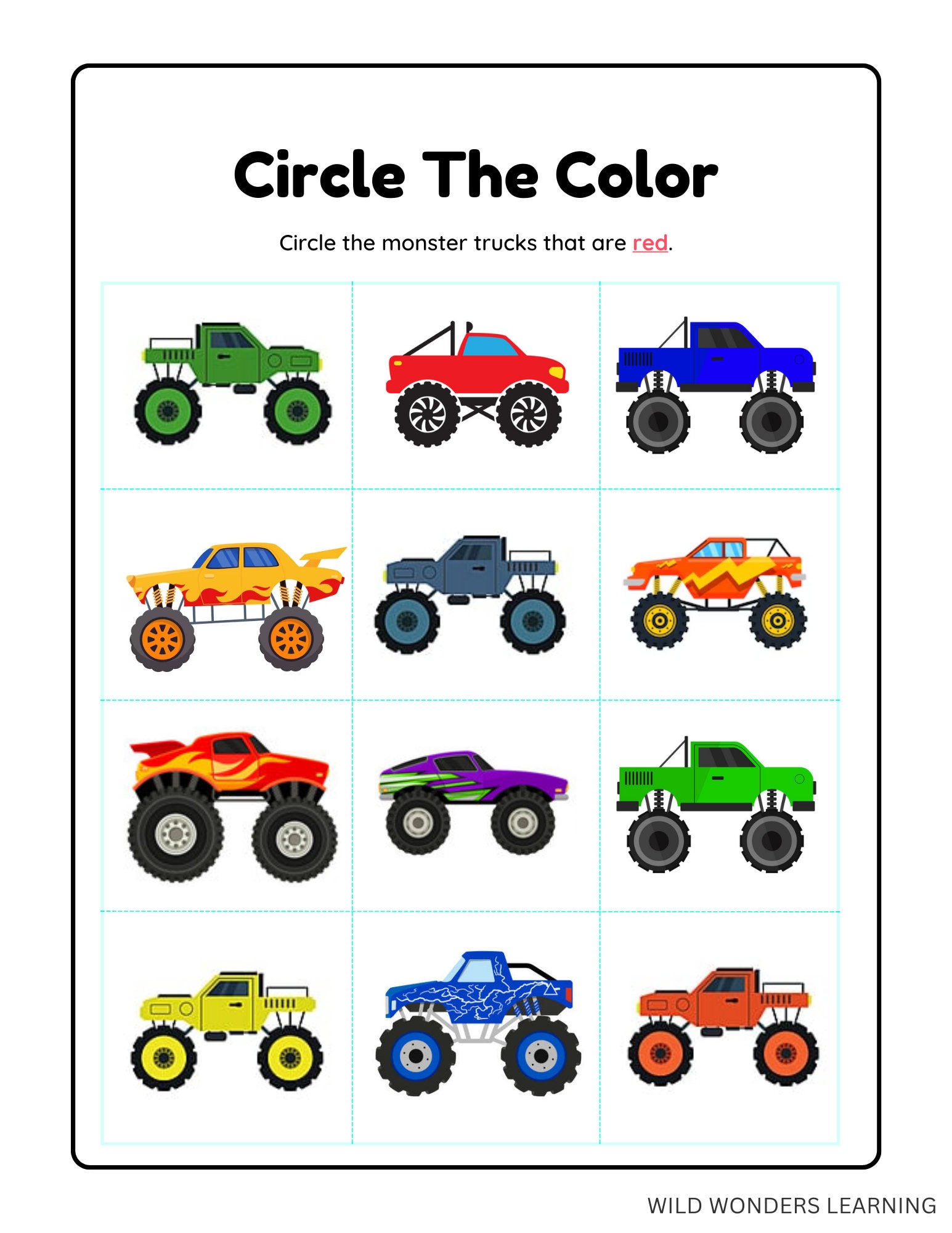 Monster Truck Activity Book - Etsy