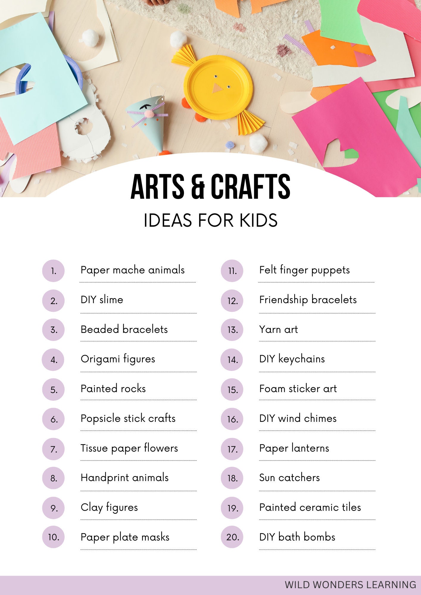 100 Arts and Crafts Ideas for Kids - Etsy