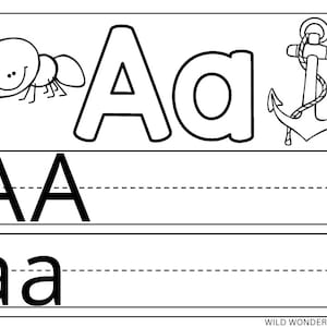 Letter Tracing and Writing - Etsy