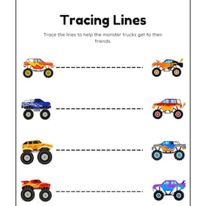 Monster Truck Activity Book - Etsy