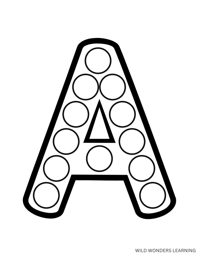 Alphabet Dot Marker Pages - Etsy