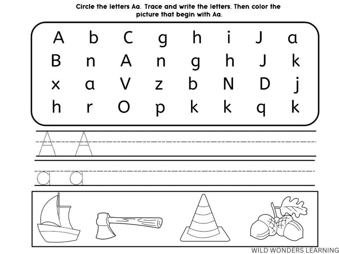 Alphabet Activities Find and Trace - Etsy