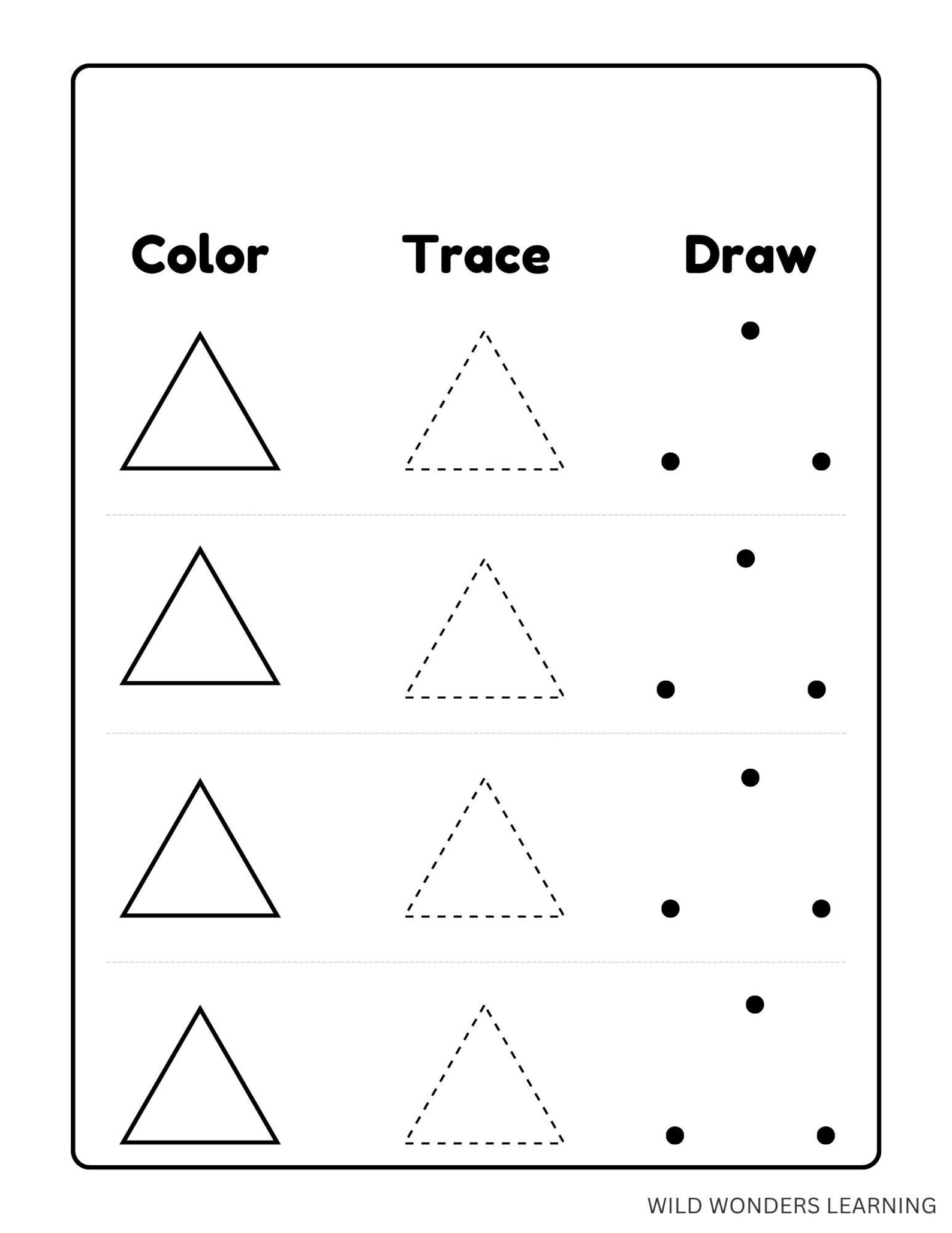 Shapes Activity Pack - Etsy