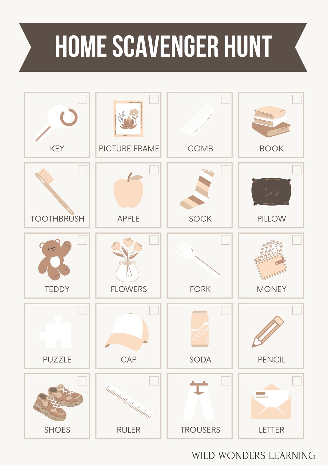 Scavenger Hunt Activities Pack - Etsy