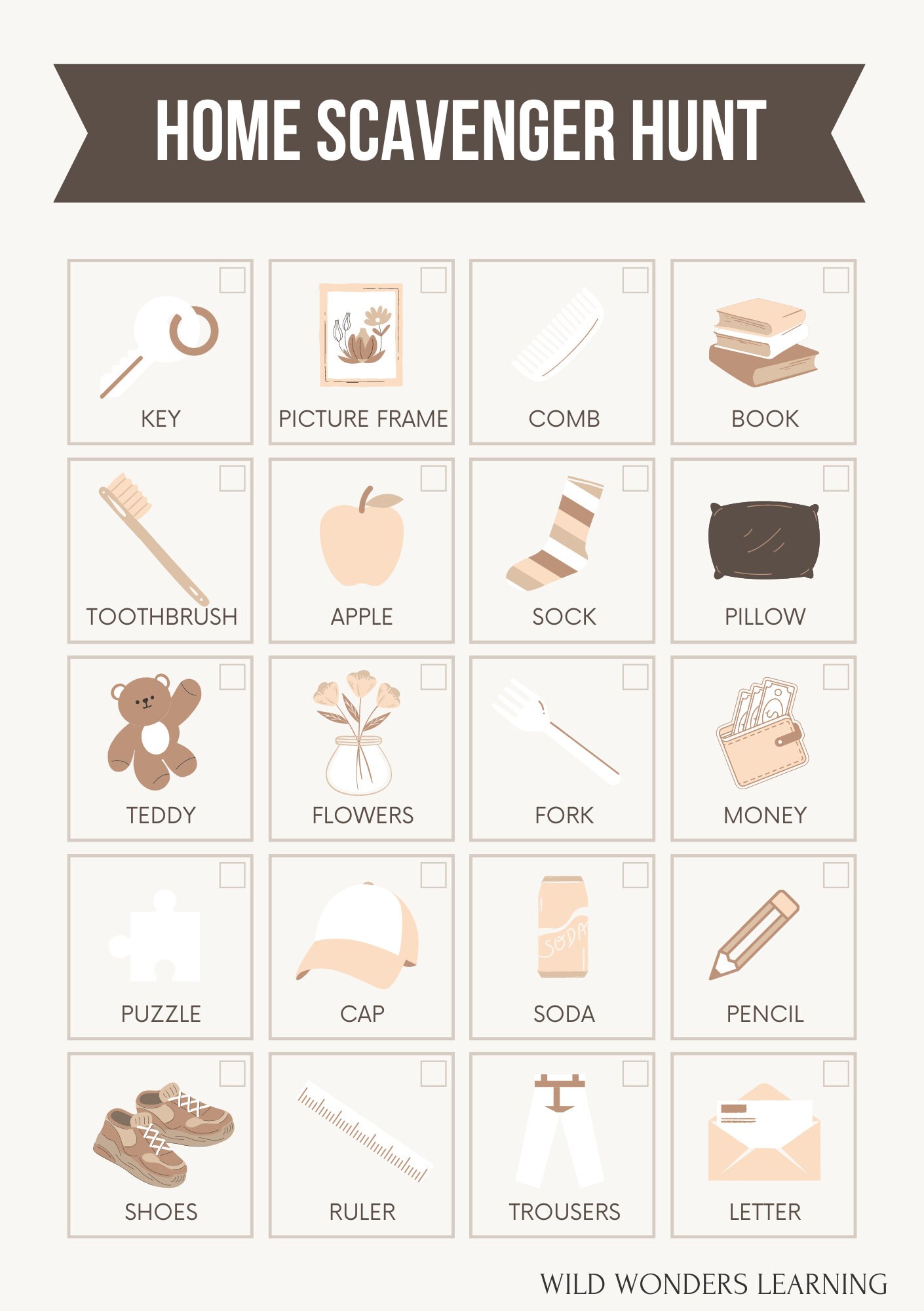 Scavenger Hunt Activities Pack - Etsy