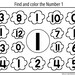 Find and Color the Number 0-20 - Etsy
