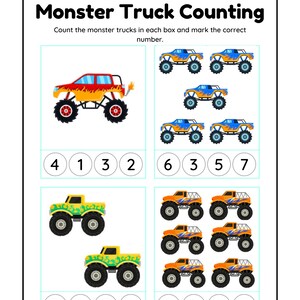 Monster Truck Activity Book - Etsy
