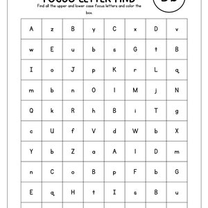 Letter Seek and Find - Etsy