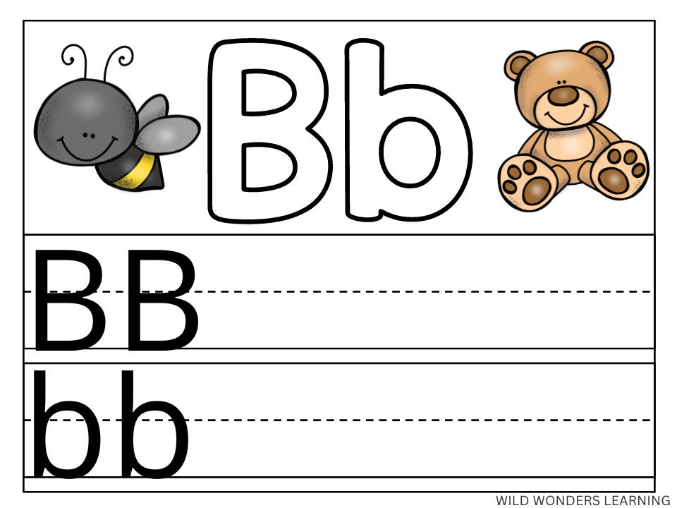 Letter Tracing and Writing - Etsy