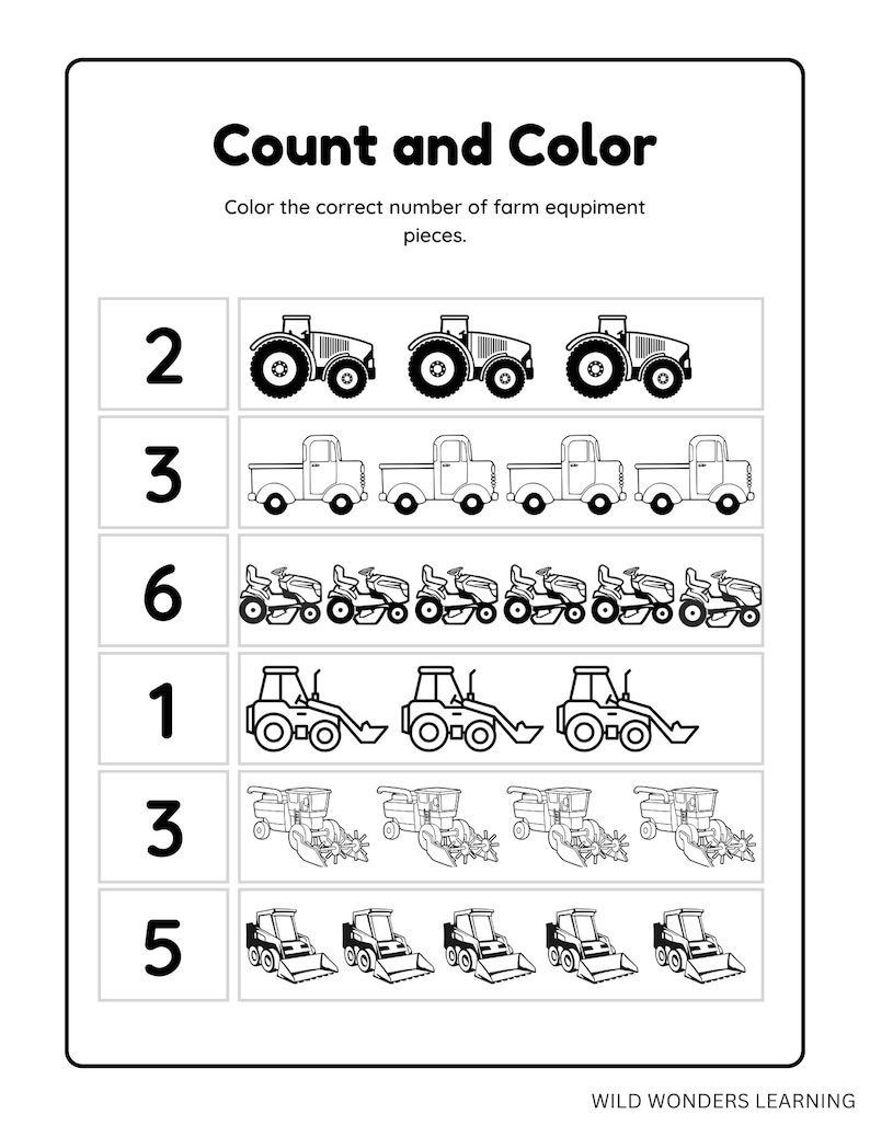 Farm Activity Book - Etsy