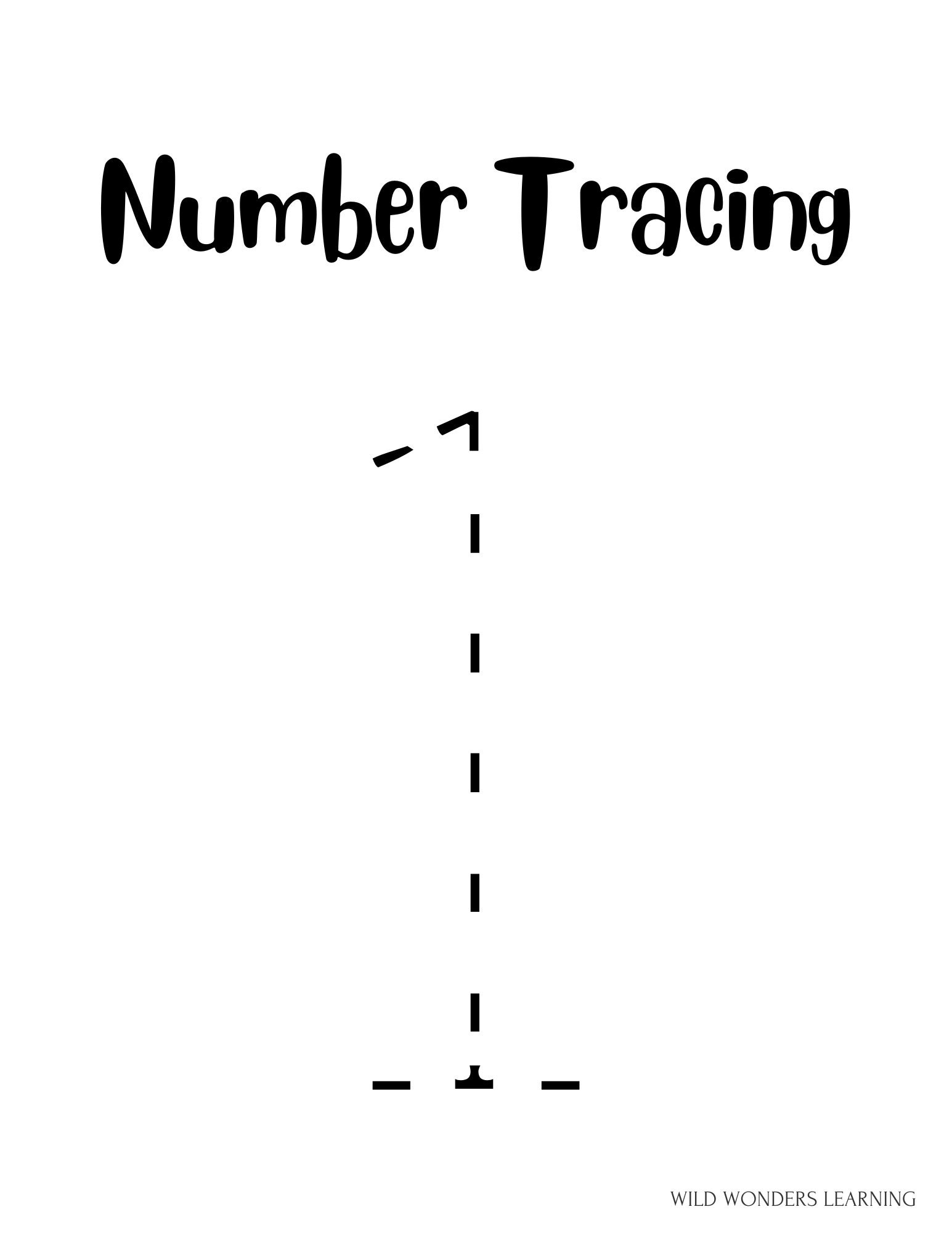 Number Tracing Pages - Etsy