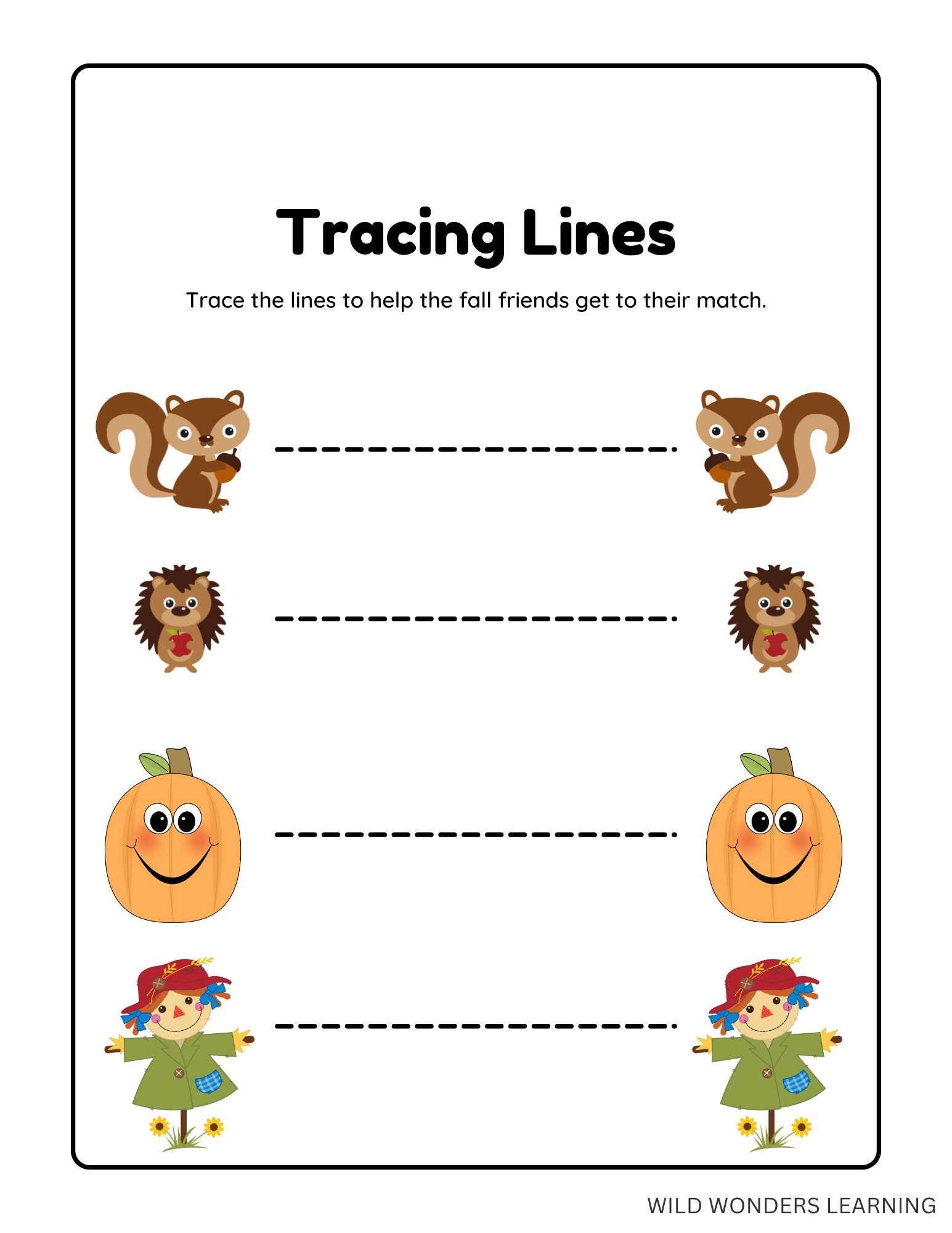 Fall Preschool Activity Pack - Etsy