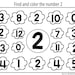 Find and Color the Number 0-20 - Etsy
