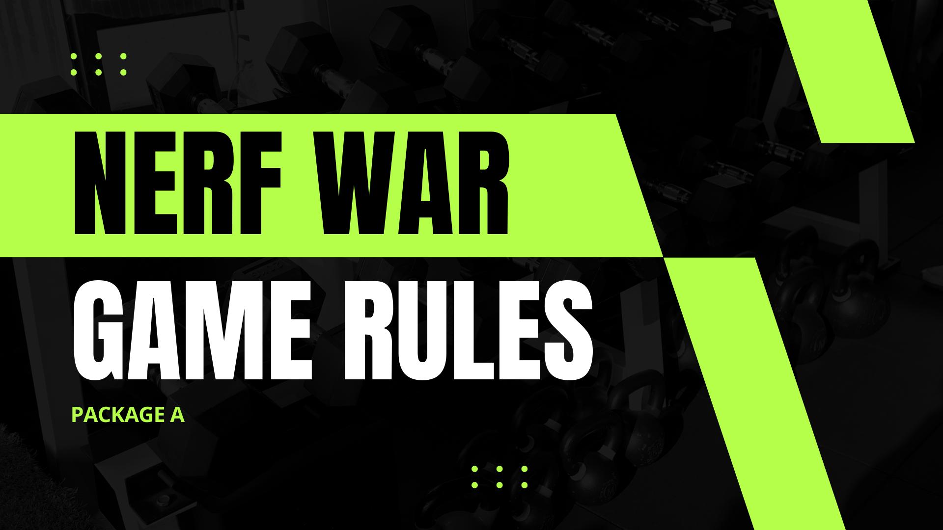 Nerf War Instruction Guide - Etsy