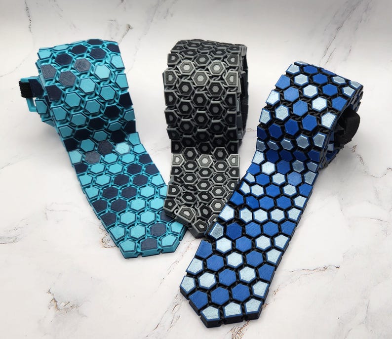 3D Printed Fabric Tie, Custom Made Just for You. - Etsy