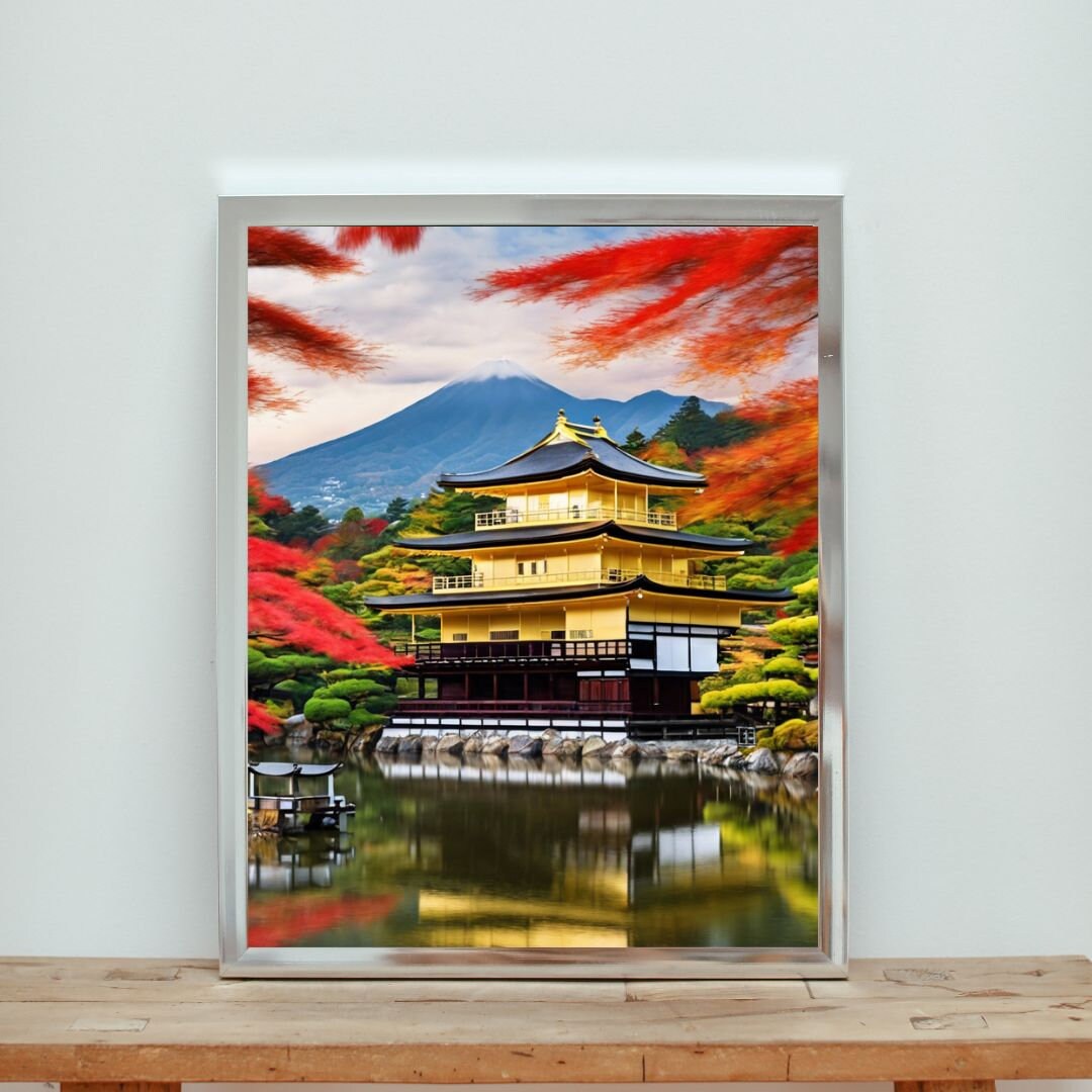 Japan Golden Temple (kinka-kuji) in All Four Seasons - Etsy
