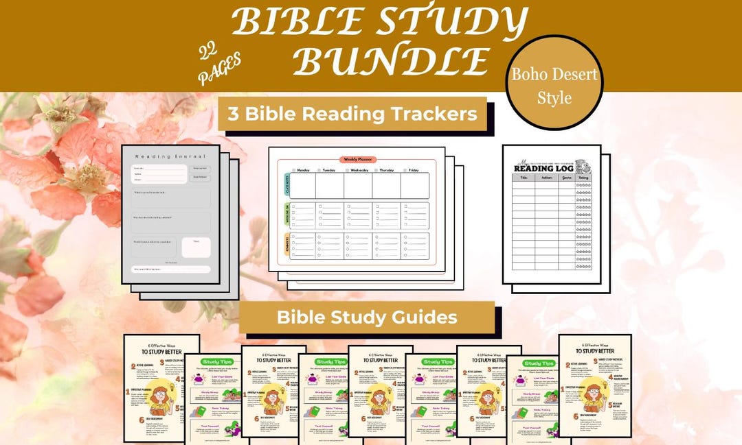 Bible Study Bundles| Customizable Bibble Verse | Printable Prayer ...