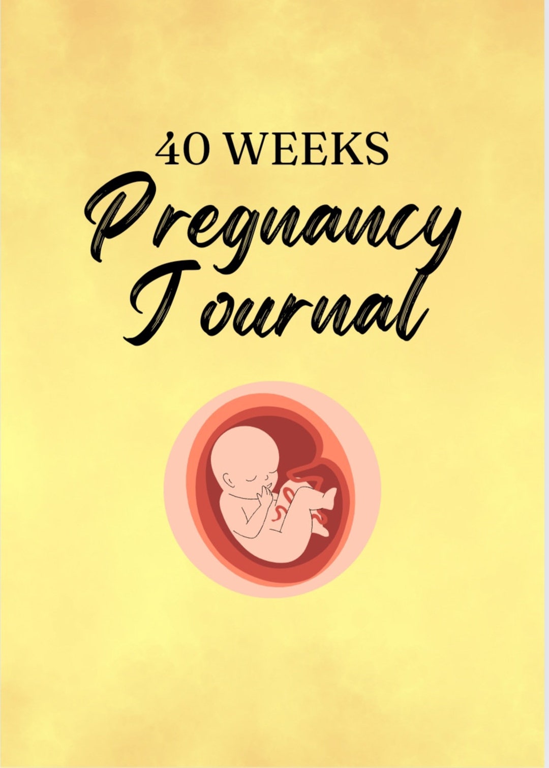 40 Weeks Pregnancy Journal - Etsy