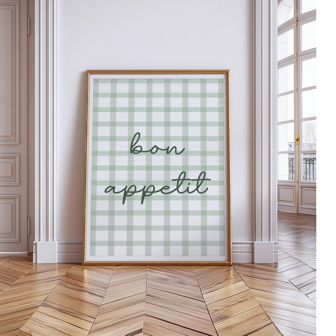 BON APPETIT Poster - Sage Green Wall Art, Bon Appetit Print, Italian ...