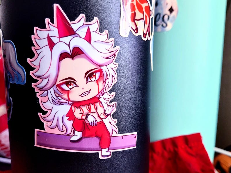 Arataki Itto Elf on the Shelf Sticker Genshin Impact Vinyl Waterproof ...