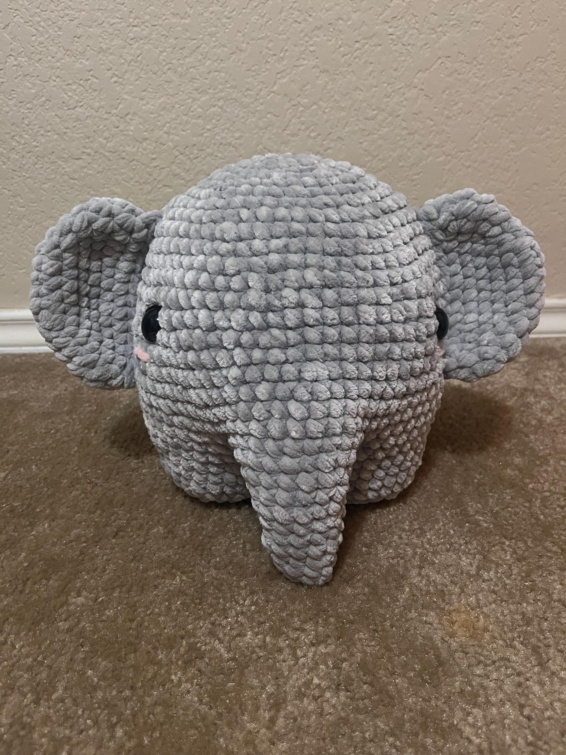 Ella the Elephant is a Handmade Crochet Plushie. - Etsy