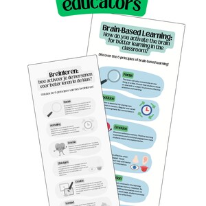 The 6 Principles of Brain-based Learning (infographic) - Etsy