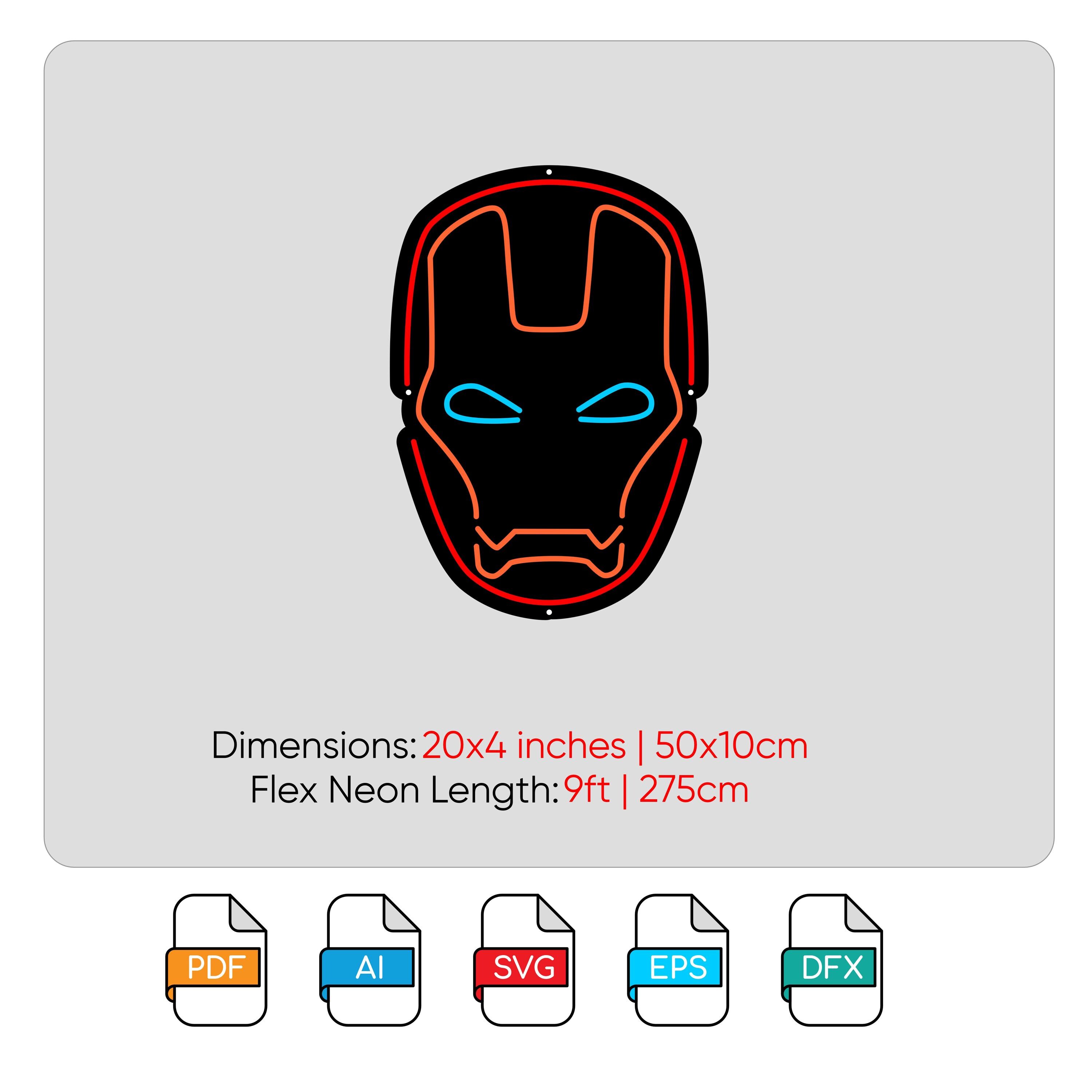 DIY Ironmask LED Neon Sign, SVG to Make Your Own Neon Sign, Template ...