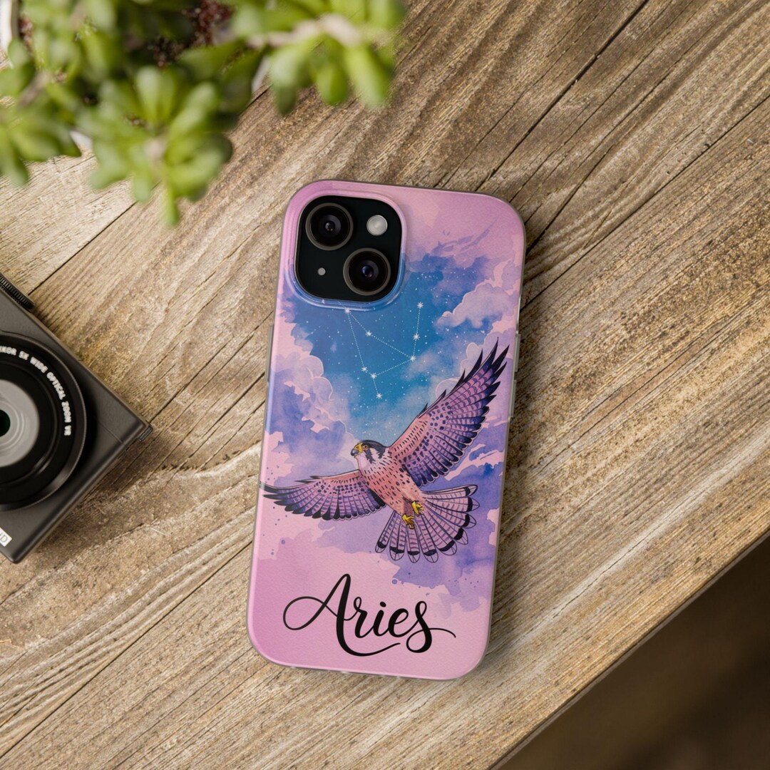 Zodiac Aries Falcon Fury Watercolor FLEXI Phone Case - Etsy