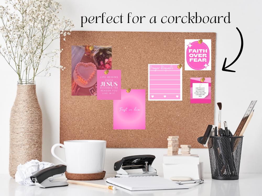 Pink Prayer Board Kit 2025, Printable Girls Prayer Board, Prayer ...