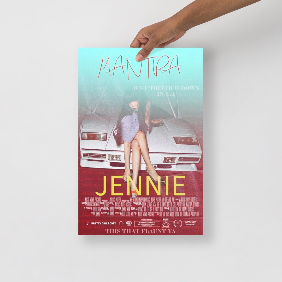 MANTRA JENNIE Music Movie Poster set of 2 - Etsy