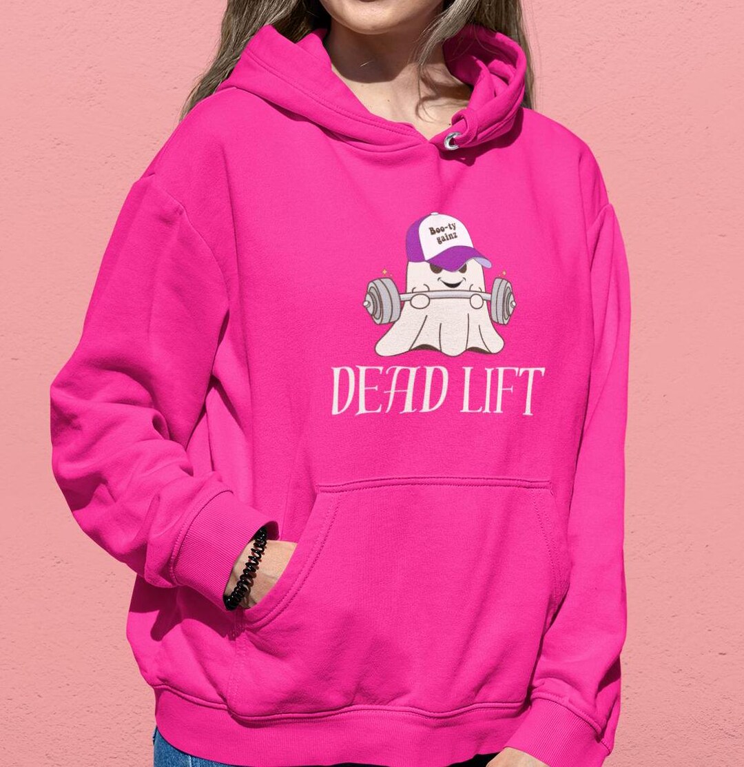 Ghost Deadlifting Hoodie, Spooky Weightlifting Sweatshirt, Funny ...