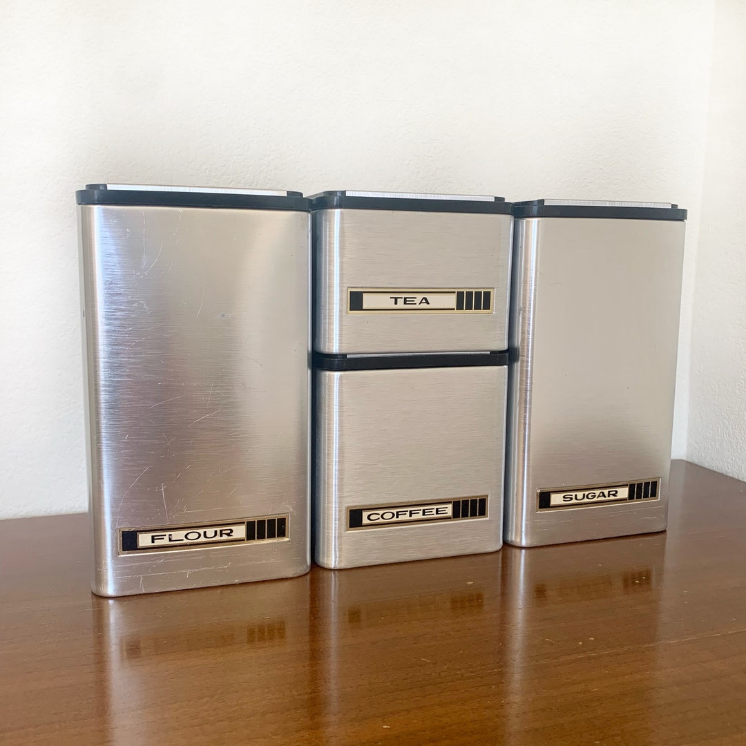 Vintage Kromex Canister Set - Vintage Kitchen Canister Flour Sugar ...