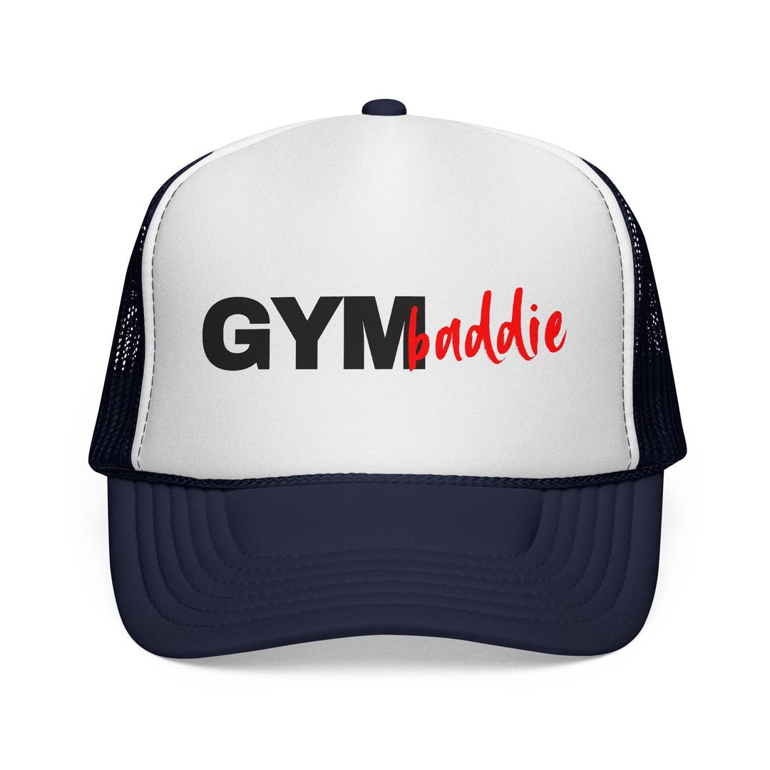 CUSTOM Gym/nurse/tech Baddie Trucker Hat | Fitness Mesh Back Snapback ...