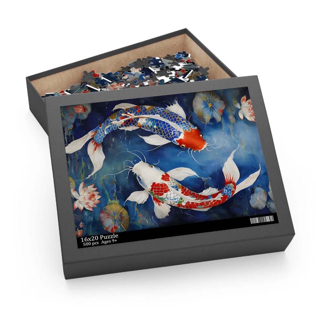 Zen Koi Fish Puzzle - Find Tranquility in Piecing Together This ...