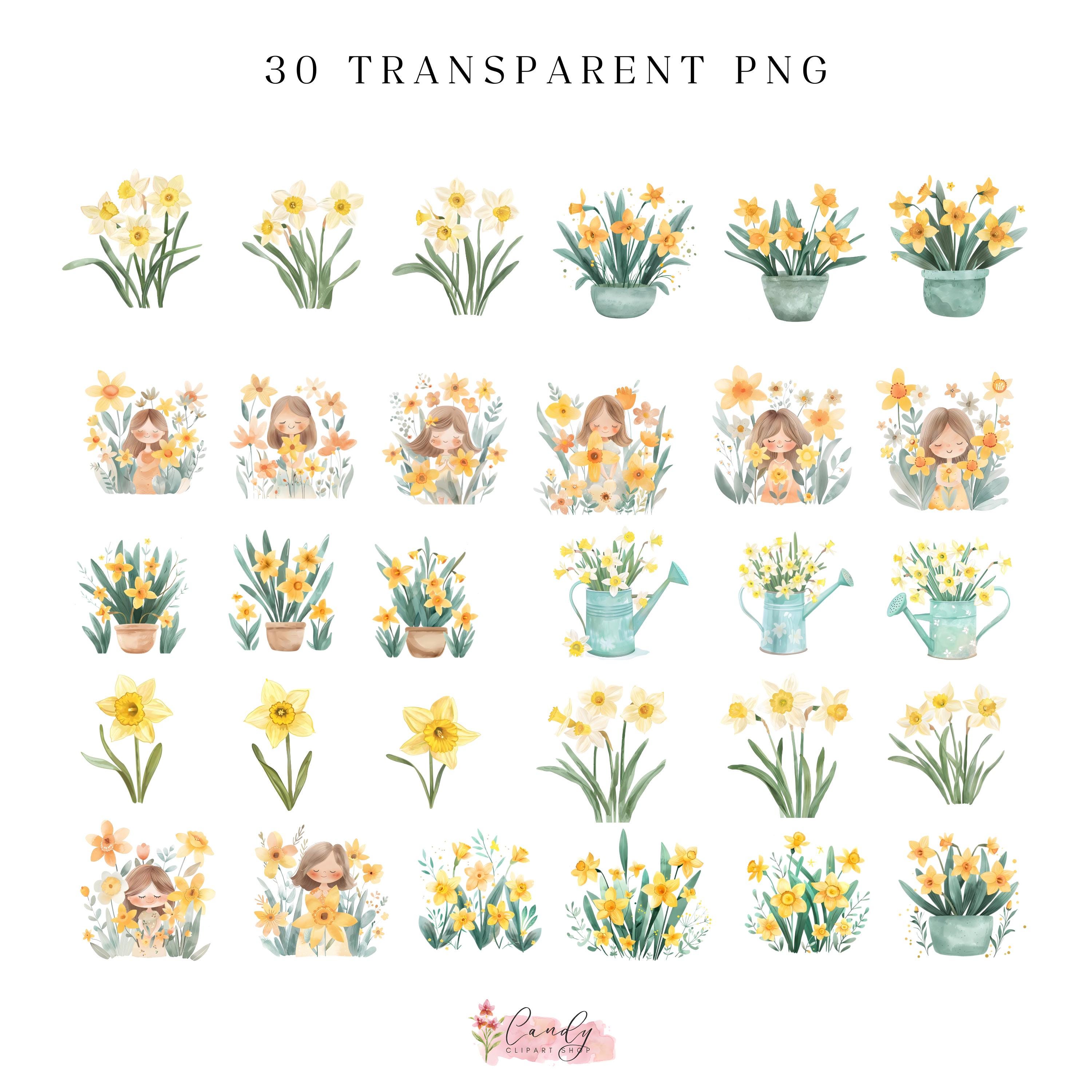 Little Flower Girls Watercolor Clipart,young Floral Girl Png ...