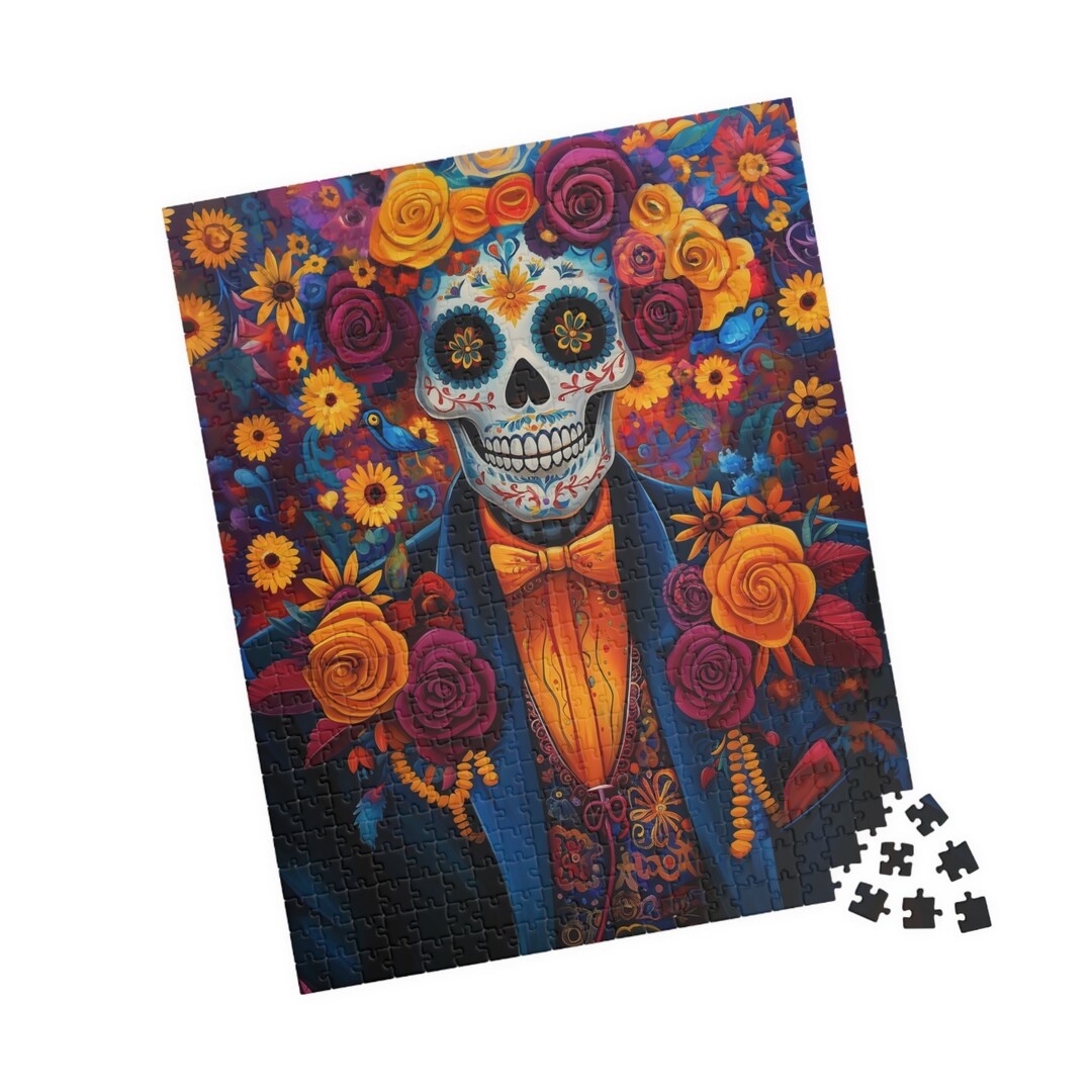 Día De Los Muertos: Floral Fiesta Jigsaw Puzzle 110, 252, 520, 1014 ...