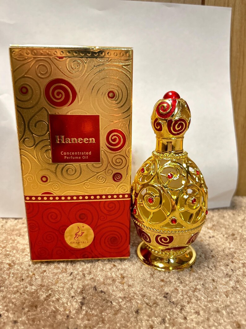 Haneen Gold Arabian Perfume Oil by Khadlaj 35ml, Alcohol Free | Premium ...
